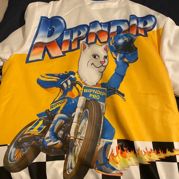 Ripndip | Jackets & Coats | Ripndip Racing Varsity Jacket Size Xl ...